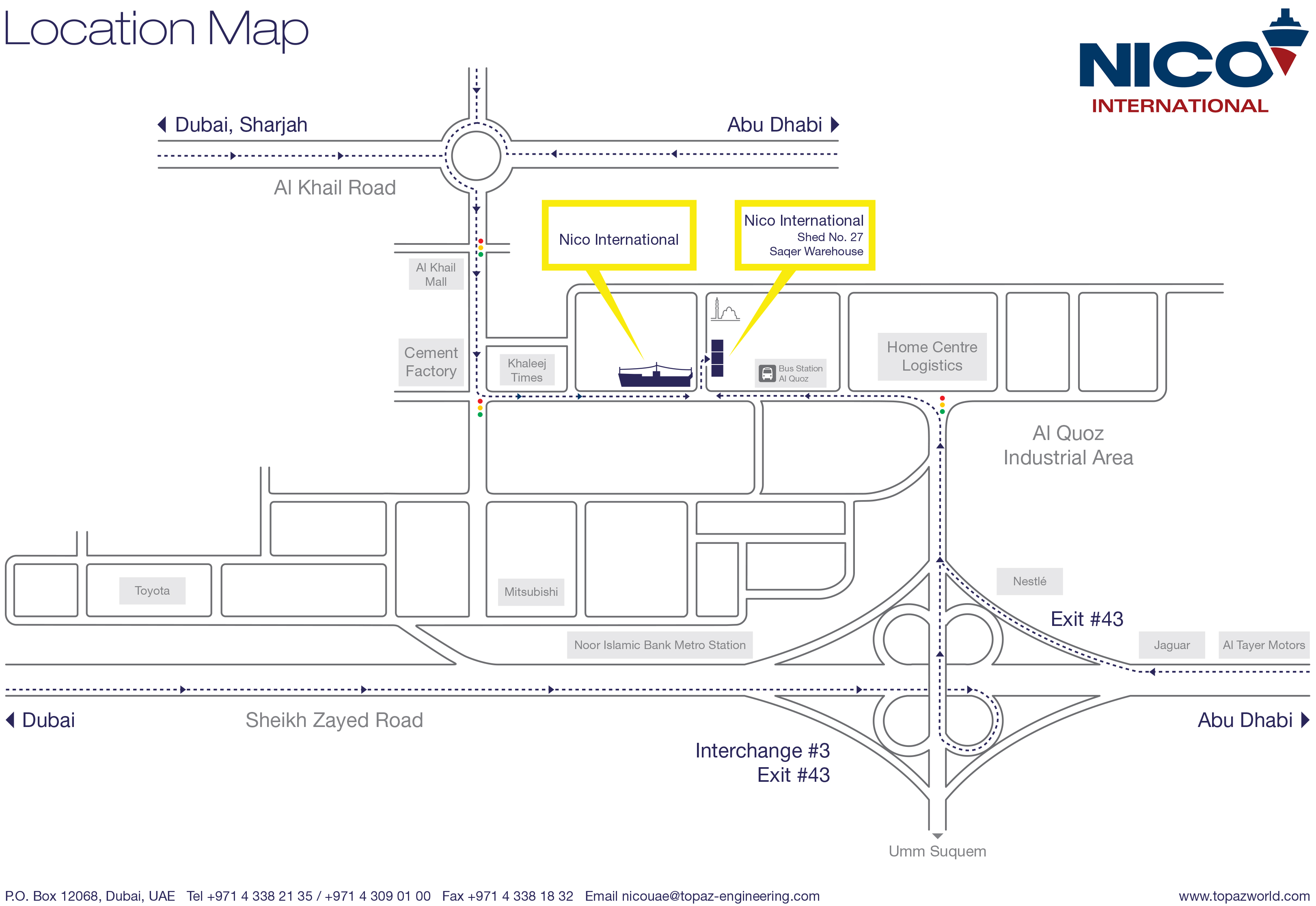 Nico International | Middle East Locations